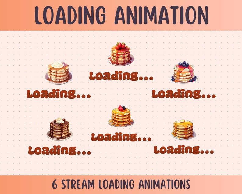 Loading Animation Pancake Twitch Streamer Loading Loop - Etsy