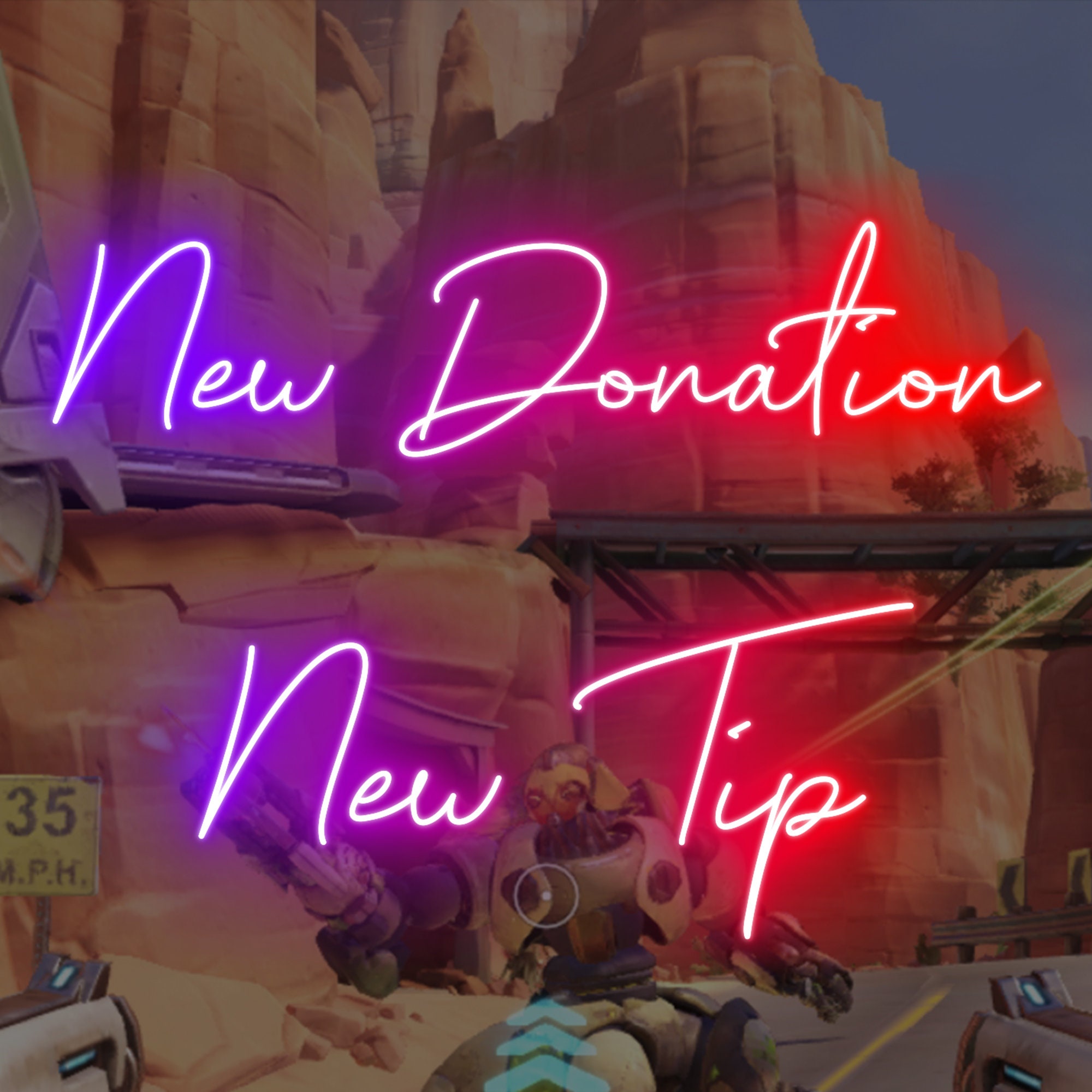 Red & Purple Neon Alerts With Sound Animated Twitch Streamer Alertbox ...