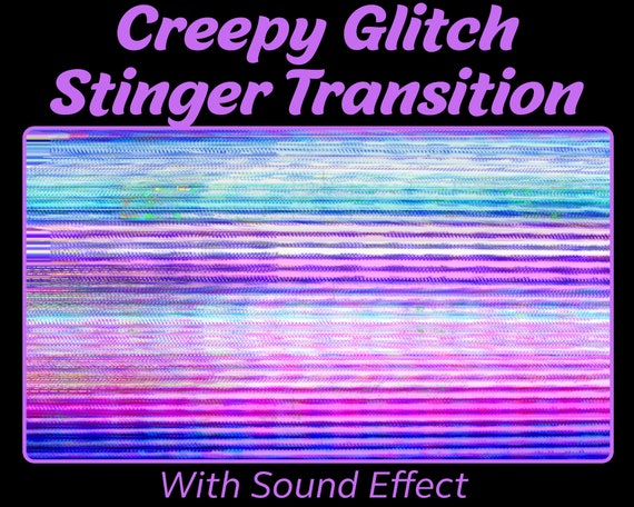 Creepy Glitch Stinger Transition Spooky RGB Twitch Streamer - Etsy UK