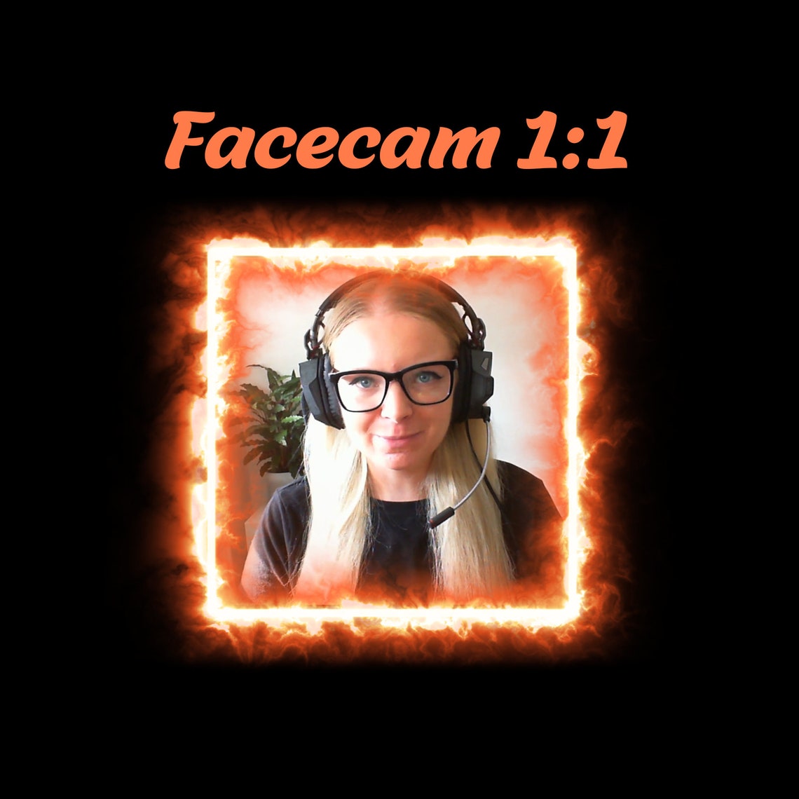 Sunwave Fire Overlay Border | Flames Heat & Fire Facecam Borders for ...