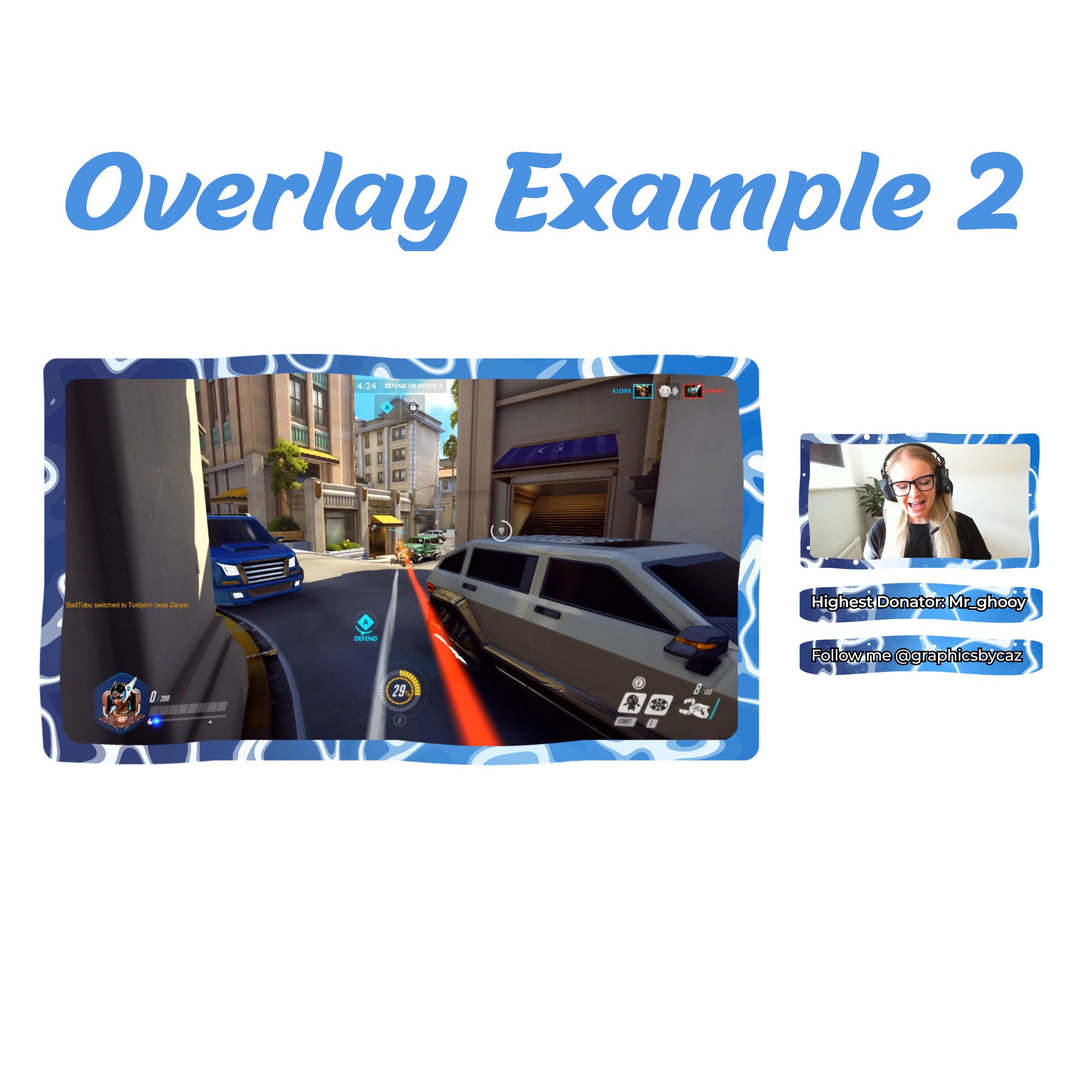 Ocean Waves Webcam Overlay Borders Facecam Gameframe & - Etsy UK