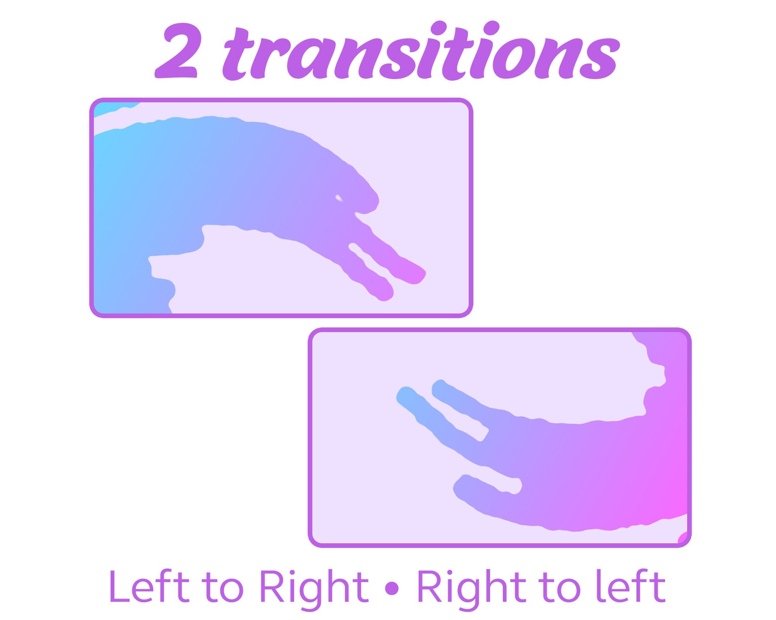 Animated Swish Liquid Transition Pink & Blue Turquoise - Etsy UK