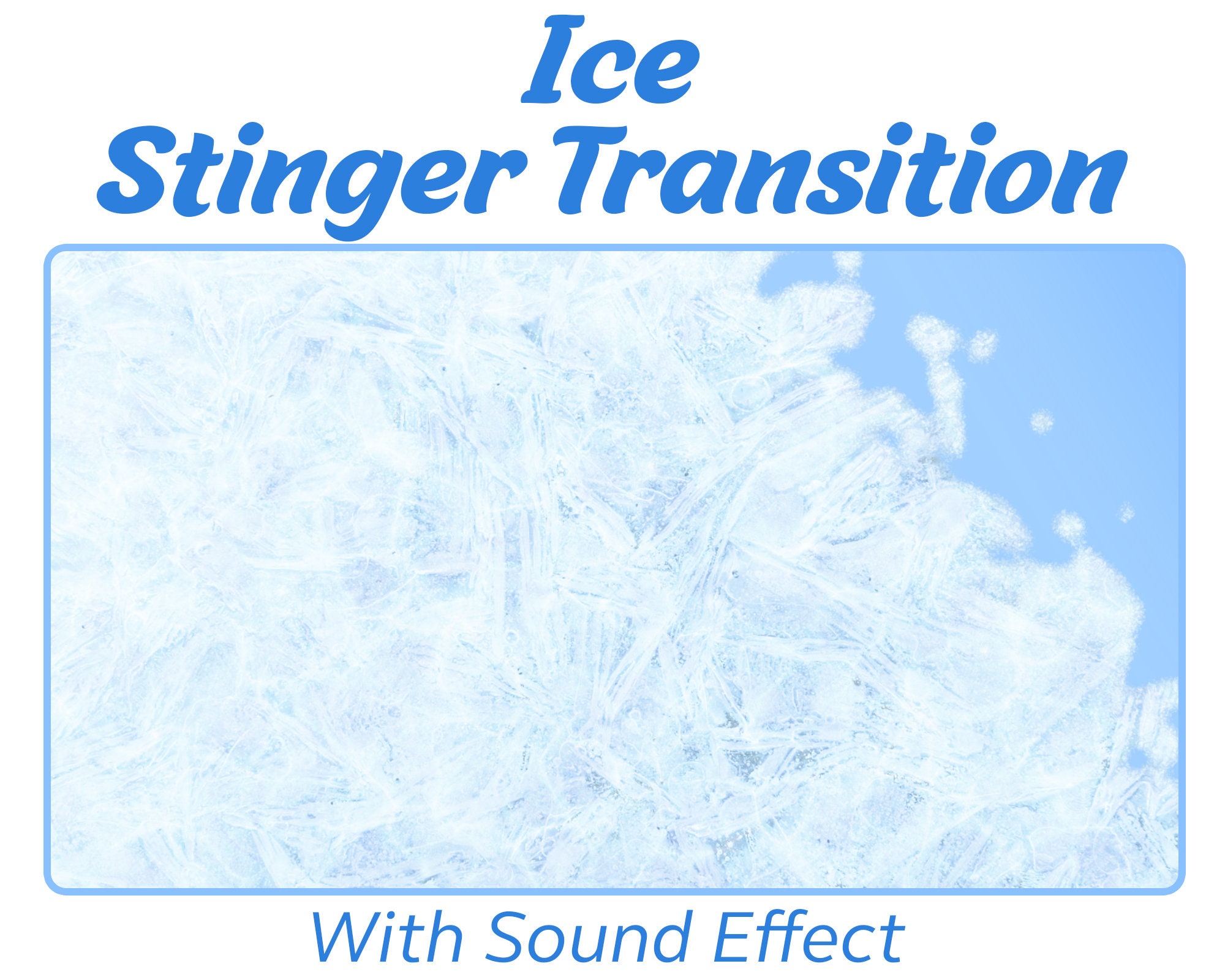Ice Stinger Transition Freezing Frozen Snow Twitch Streamer Stinger for ...