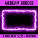 Purple Overlay Border | Animated Facecam Frames for Twitch and SLOBS ...