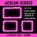 Pink Overlay Border | Animated Facecam Frames for Twitch and SLOBS ...