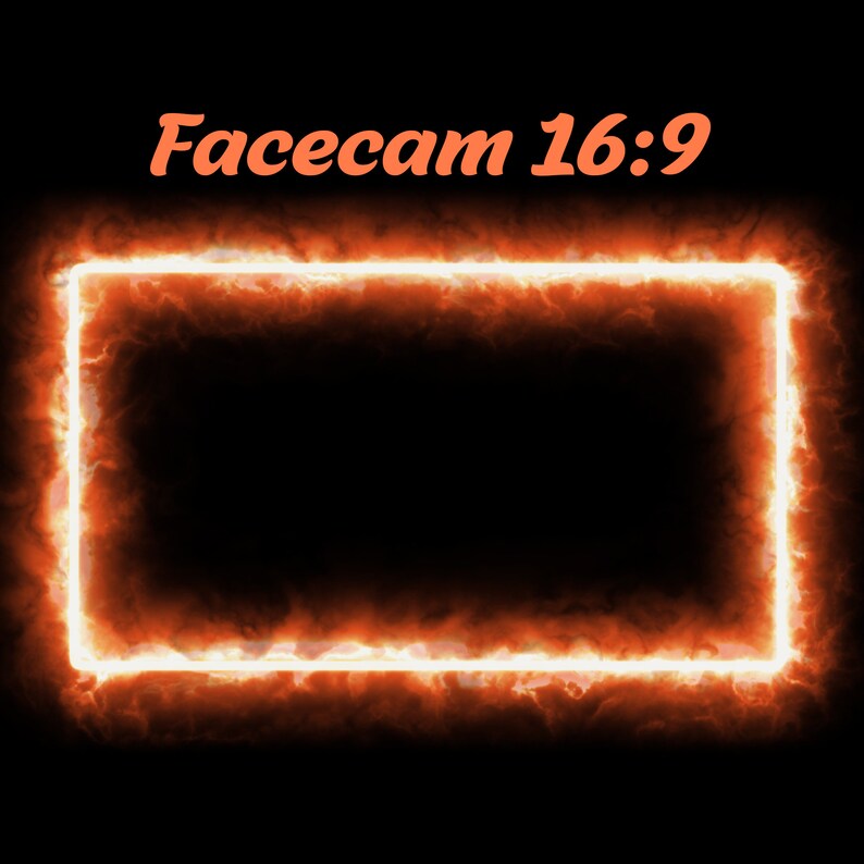 Sunwave Fire Overlay Border Flames Heat & Fire Facecam Borders for ...