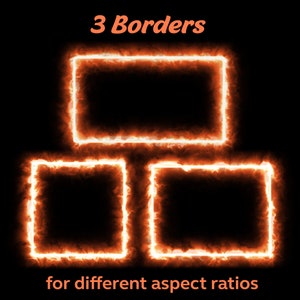 Sunwave Fire Overlay Border | Flames Heat & Fire Facecam Borders for ...