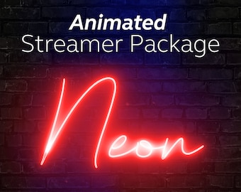 Twitch Overlay Package Red Animated Stream Overlay Pack - Etsy