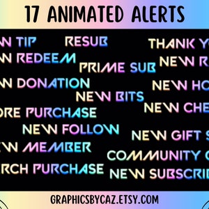 Fully Animated Twitch Pack | Rainbow Stream Overlay Package | Pastel ...