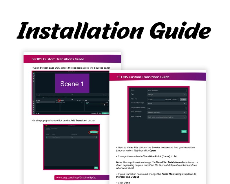 Transición de Stinger en blanco y negro / Fuego animado Twitch streamer ...