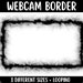 Shadowy Overlay Border | Gothic Horror Facecam Frames for Twitch and ...