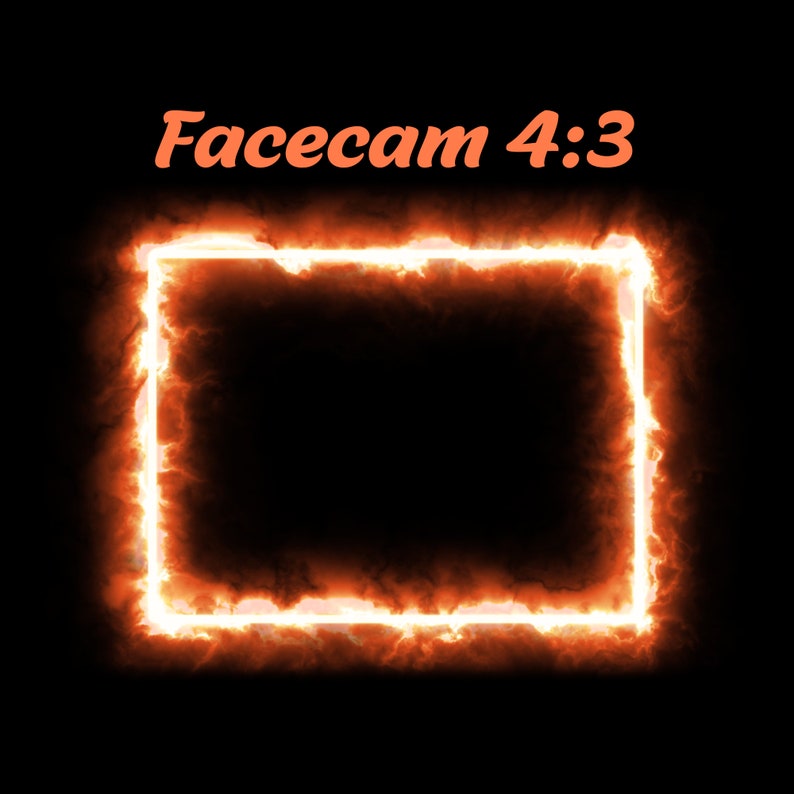 Sunwave Fire Overlay Border Flames Heat & Fire Facecam Borders for ...