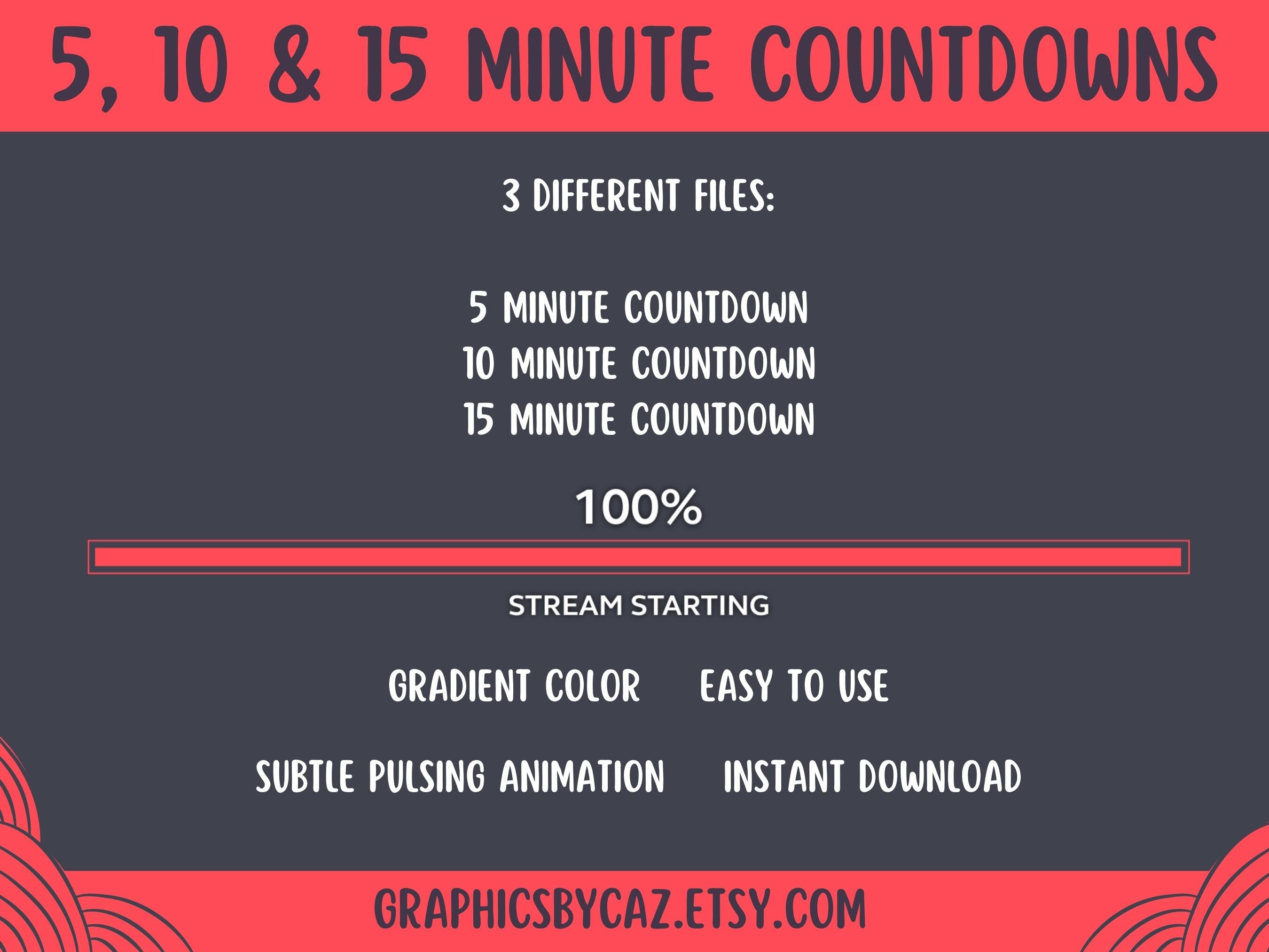 Pink Stream Countdown | Fuschia Twitch Streamer Starting Timer - Etsy
