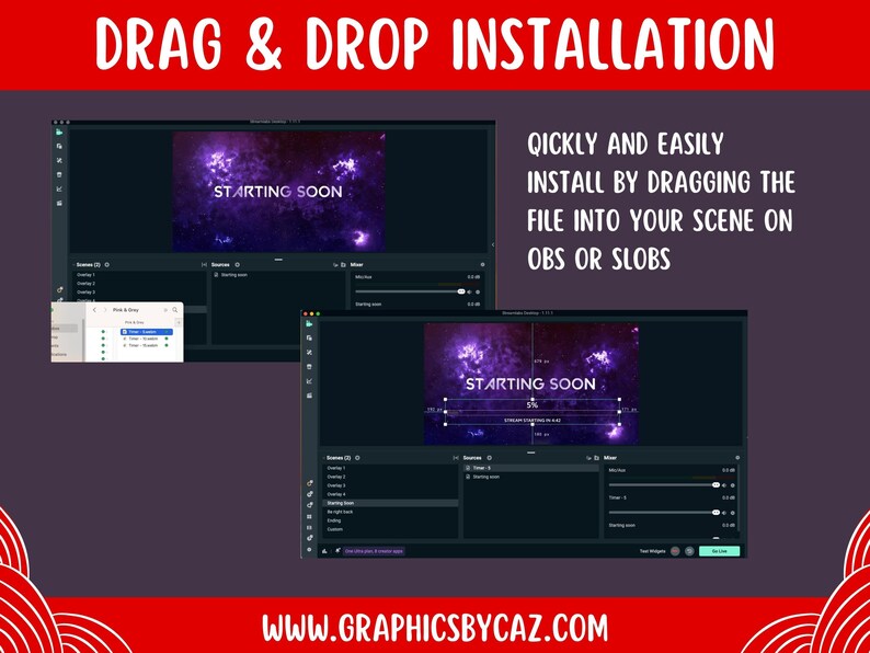 Stream Countdown Timer Red Twitch Streamer Starting Countdown (Download Now) - Etsy