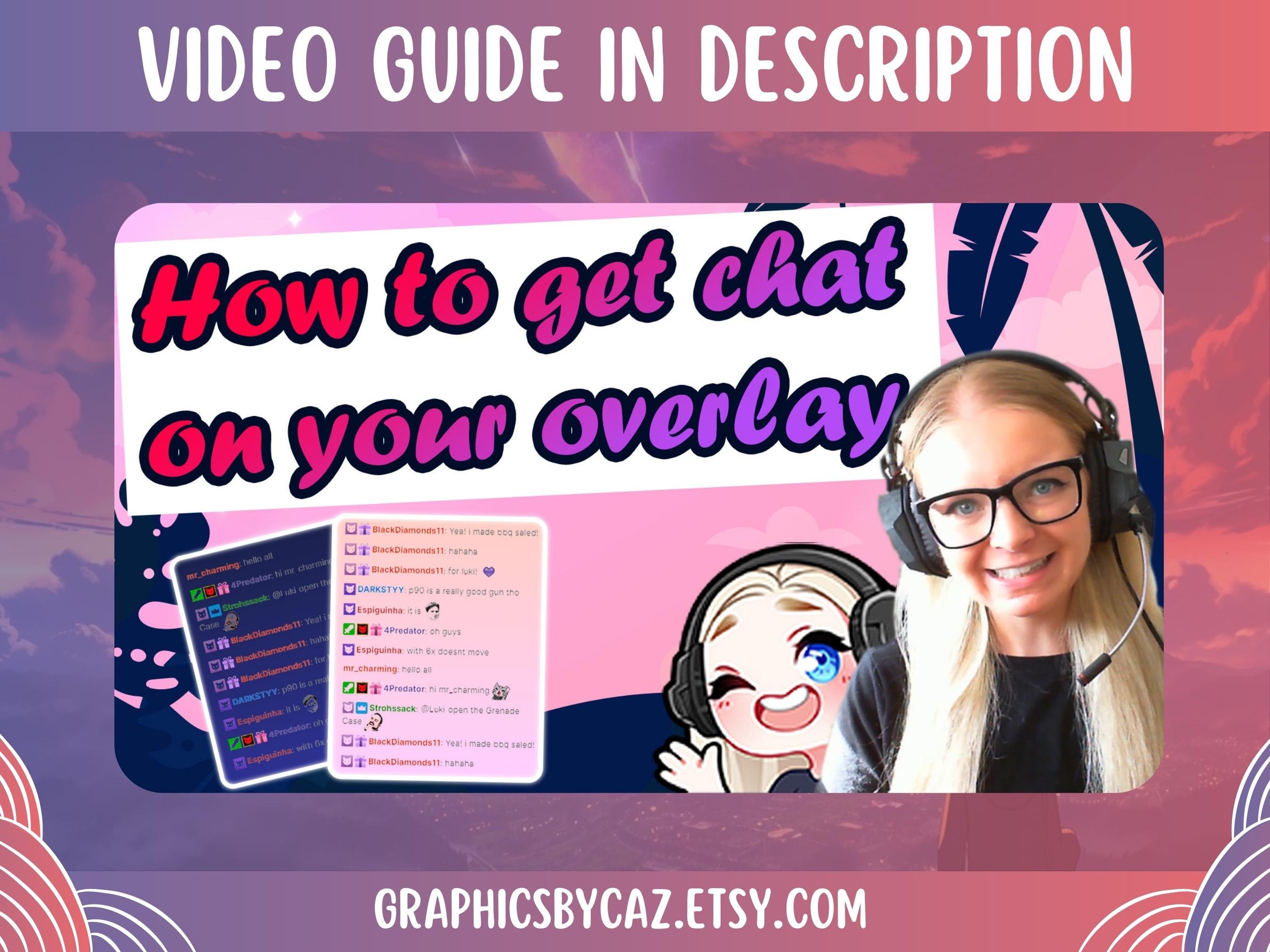 Starry Chat Boxes, Animated Chat Overlays for Streamers & Twitch - Etsy