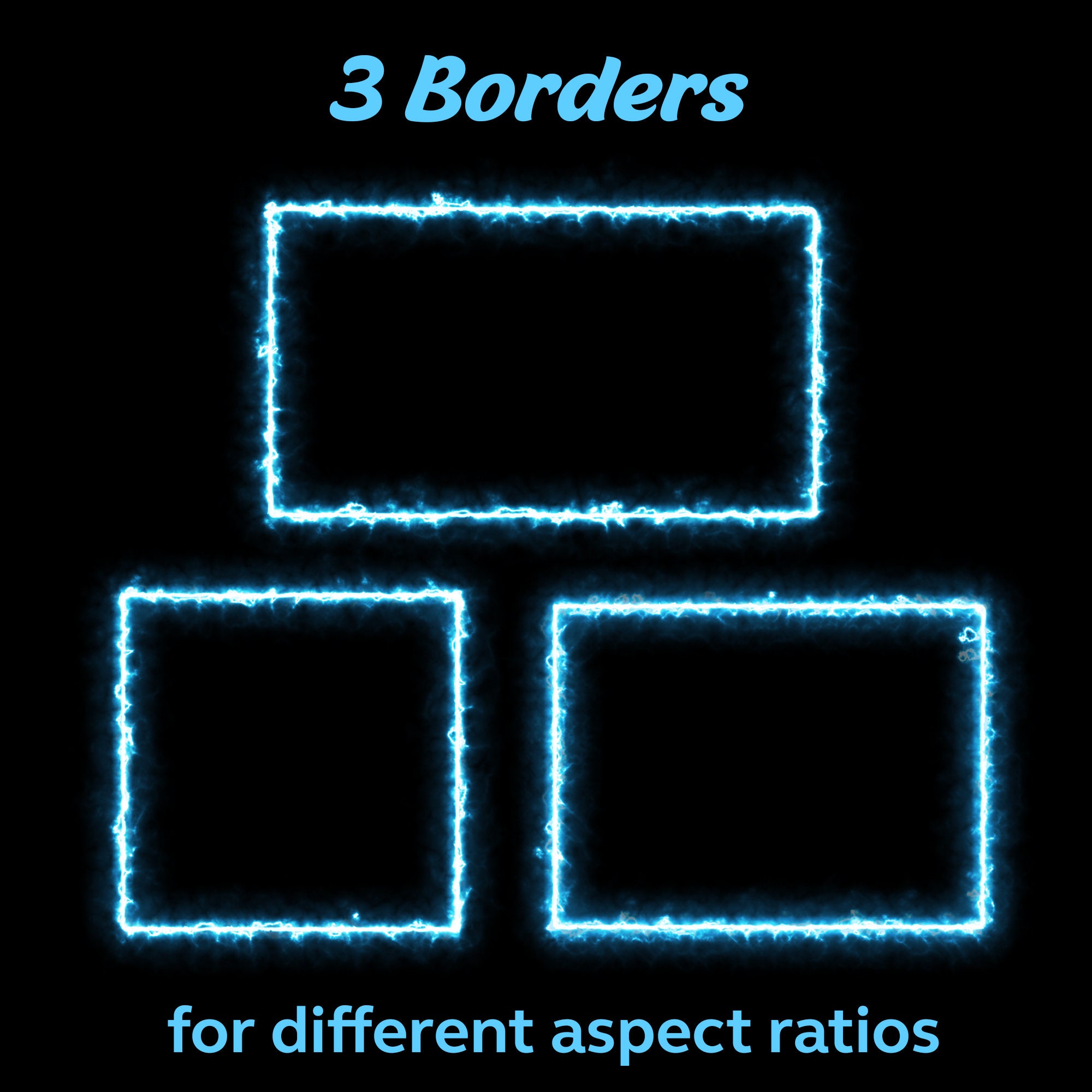 Electric Overlay Animated Webcam Border Lightning Electric - Etsy UK