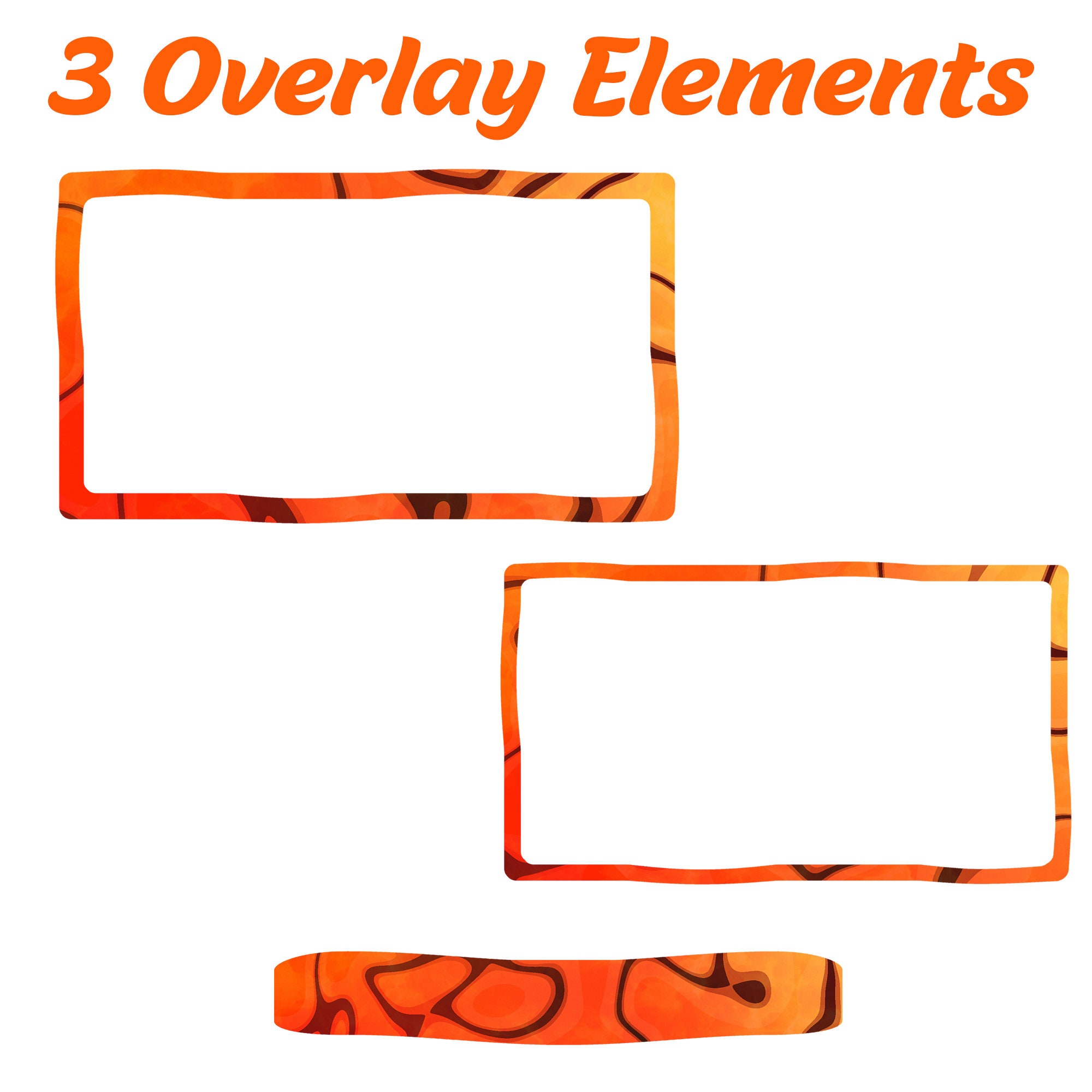 Lava Webcam Overlay Borders Facecam Gameframe & Stream - Etsy