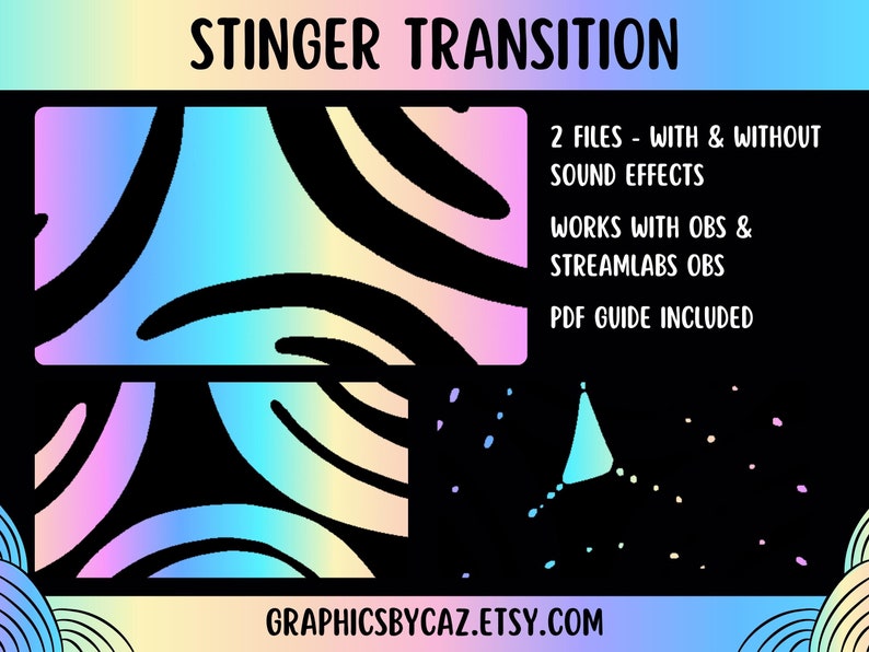 Fully Animated Twitch Pack Rainbow Stream Overlay Package - Etsy