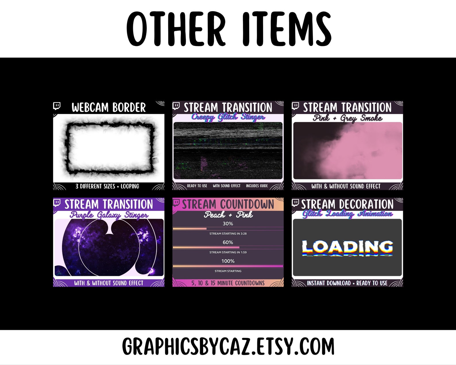 White Overlay Border | Animated Facecam Frames for Twitch and SLOBS ...