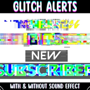 Glitch Stream Alerts | Spooky RGB Twitch Streamer Stinger for OBS ...