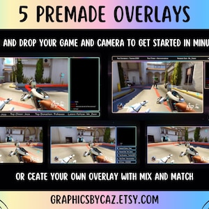 Fully Animated Twitch Pack | Rainbow Stream Overlay Package | Pastel ...