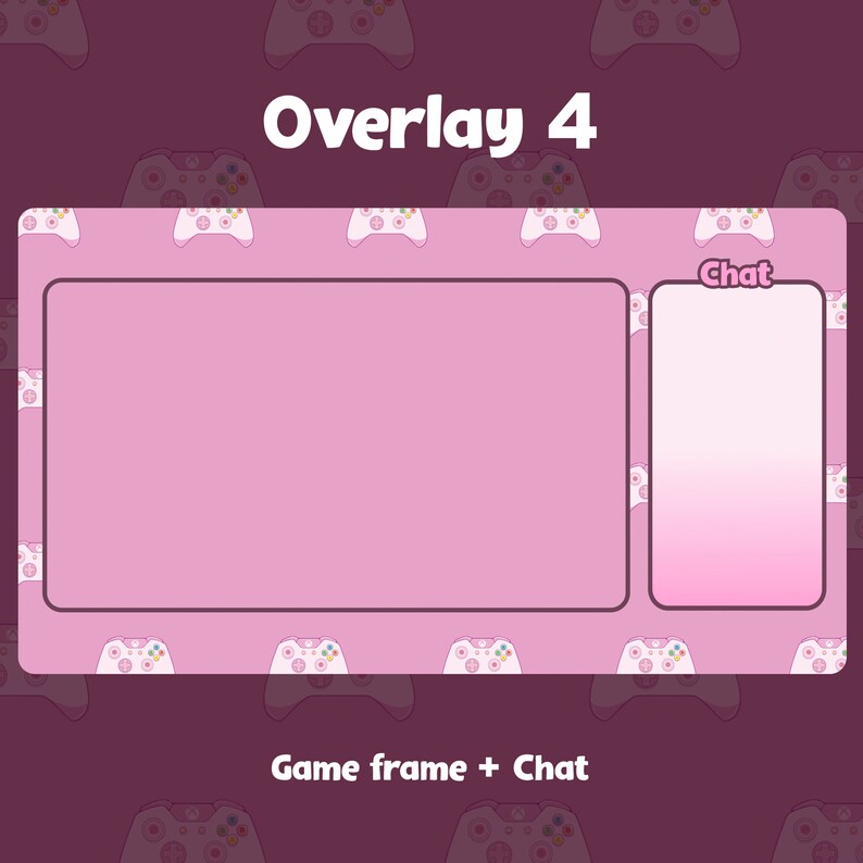 Cute Animated Twitch Stream Overlays Kawaii Xbox Controller - Etsy Denmark