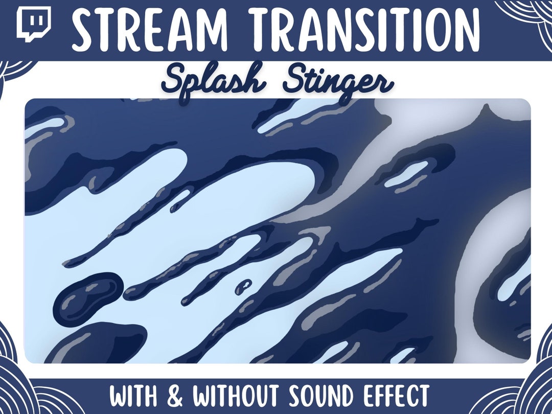 Dark Water Twitch Stinger Transition | Water & Ocean Splash Streamer ...