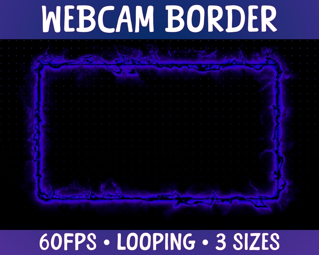 White Overlay Border | Animated Facecam Frames for Twitch and SLOBS ...