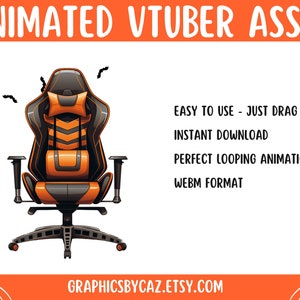 Animated Halloween Gaming Chair | Vtuber Asset | Gamer Stream ...