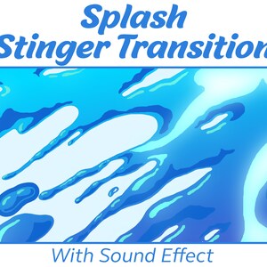 Animated Splash Transition Water & Ocean Twitch Streamer - Etsy