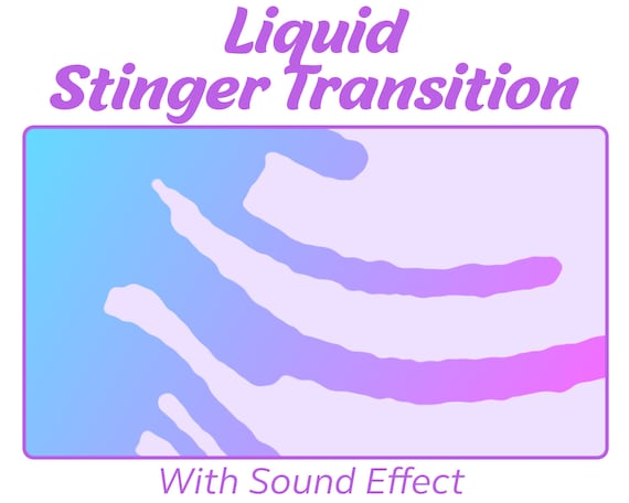 Animated Swish Liquid Transition Pink & Blue Turquoise - Etsy UK