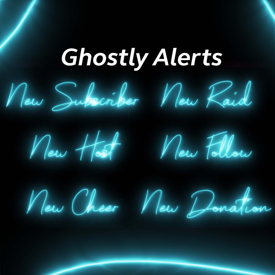 Ghostly Alerts for Twitch Stream | Spooky Animated Alerts - Etsy