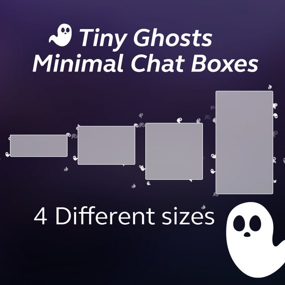 Cute Ghost Twitch Chat Boxes Animated Halloween Chat - Etsy