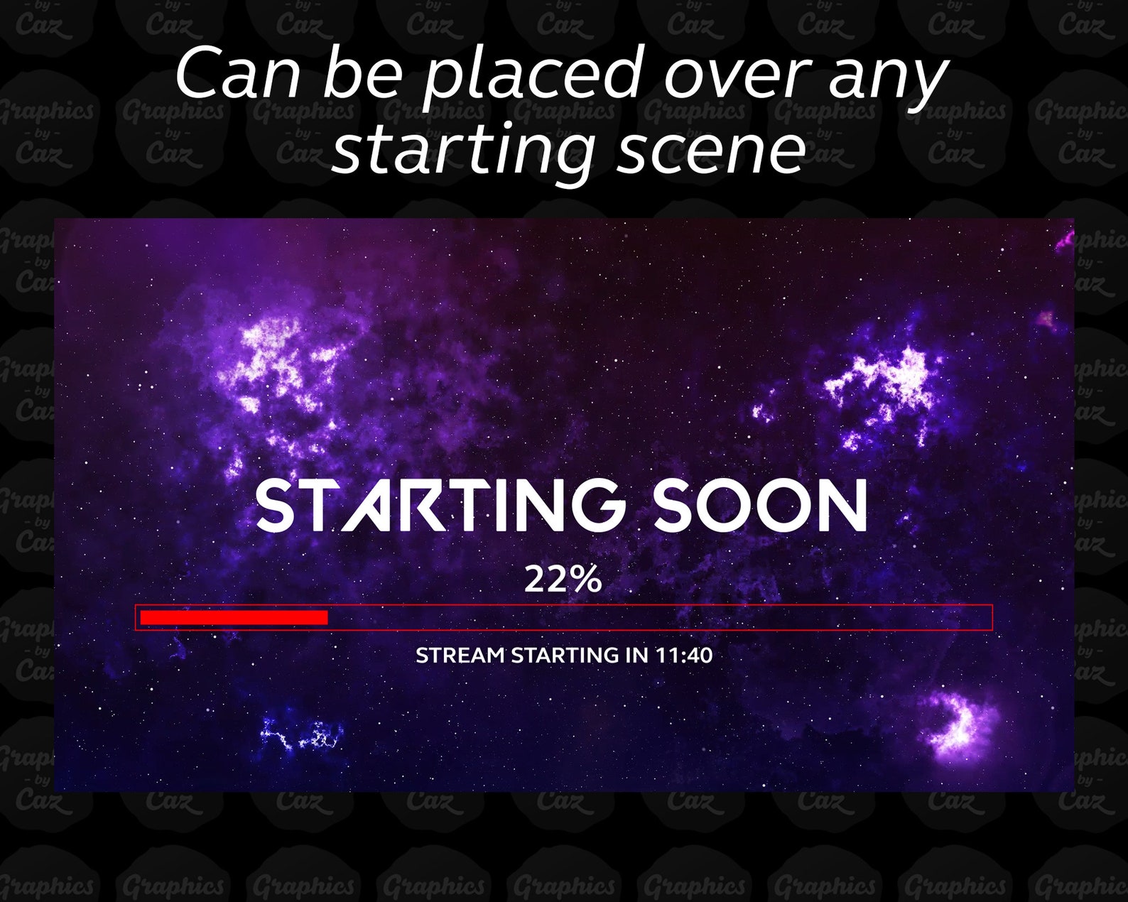 Stream Countdown Timer Red Twitch Streamer Starting - Etsy