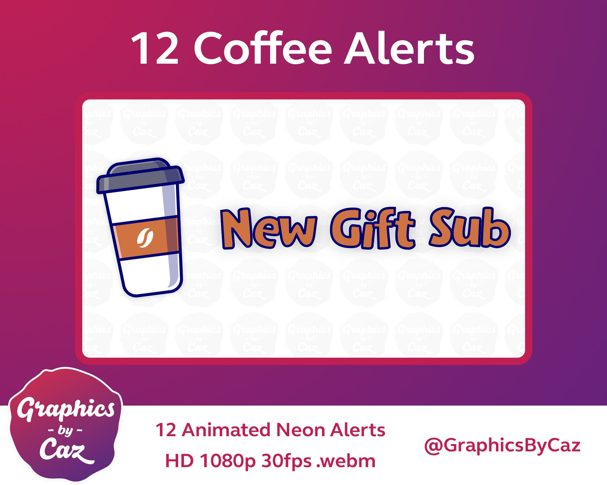 Coffee Alerts | Animated Twitch Streamer Alerts for OBS Streamlabs ...