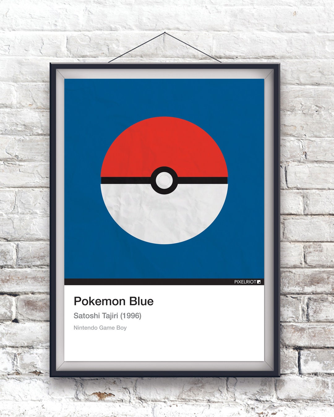 Me Give Up No Way Pokemon Blue A3 Poster Print | Etsy