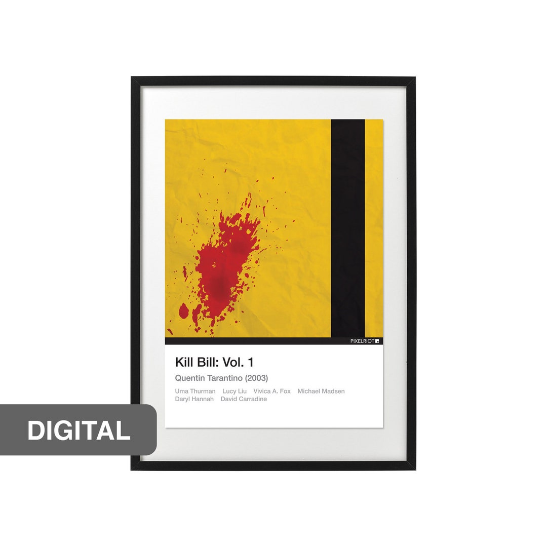 Wiggle Your Big Toe - Kill Bill Vol: 1 A3 Poster Print - Minimalist Art ...