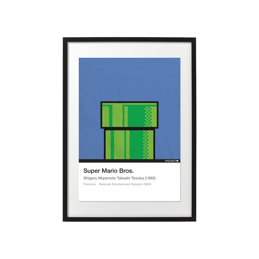 It's a Me, Mario! - Super Mario Bros. A3 Poster Print - Minimalist Art ...