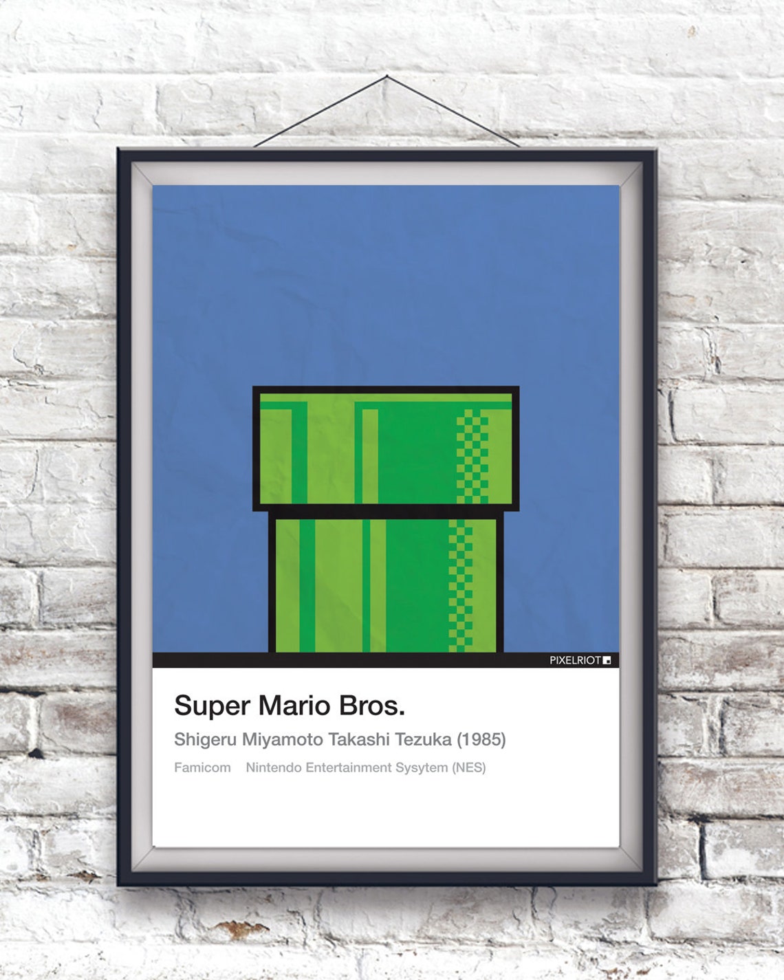 It's a Me, Mario Super Mario Bros. A3 Poster Print Minimalist Art Print ...