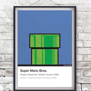 It's a Me, Mario! - Super Mario Bros. A3 Poster Print - Minimalist Art ...