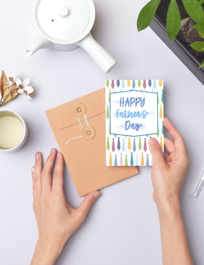 Father's Day Card | Ties Design | 5" X 7" Greeting Card - Etsy