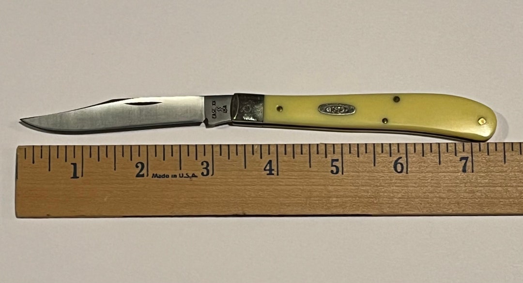 CASE XX 31048 Yellow Synthetic Slimline Trappers Knife - Etsy