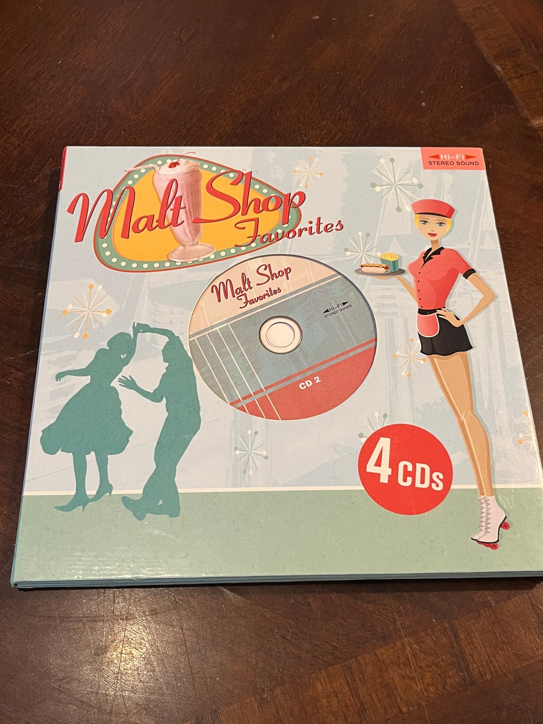 4/ CD Set Malt Shop Favorites Collectible Cds Book Records 50s - Etsy