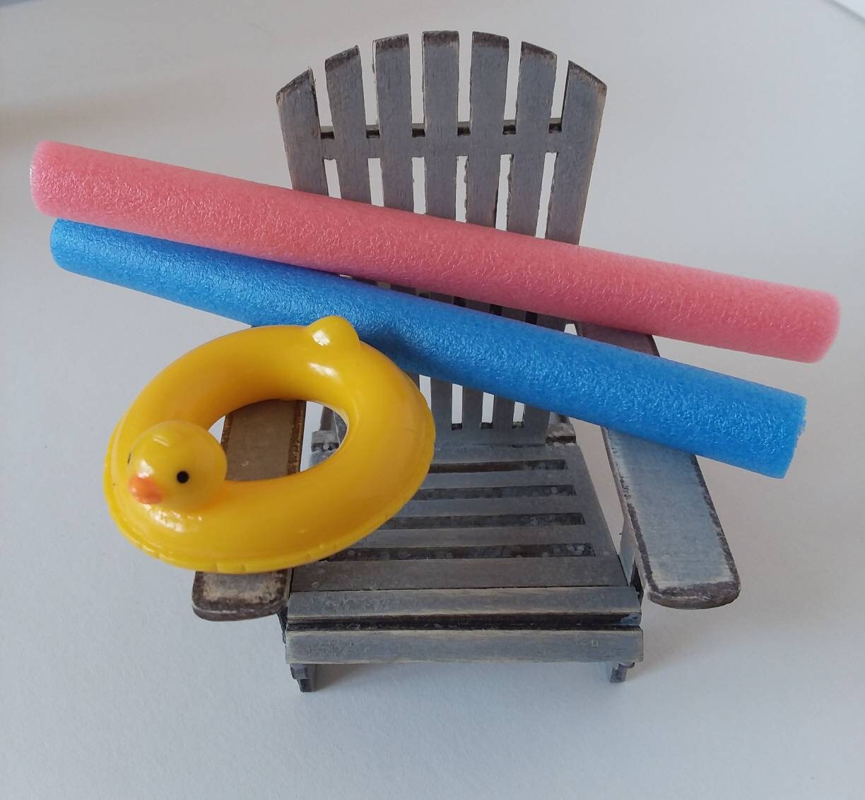 Miniature Pool Floatie Set, Pool Noodles, Duck Inner Tube, Pool Raft ...