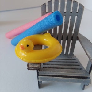 Miniature Pool Floatie Set, Pool Noodles, Duck Inner Tube, Pool Raft ...