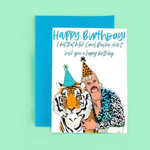 Joe Exotic Happy Birthday Card - Etsy