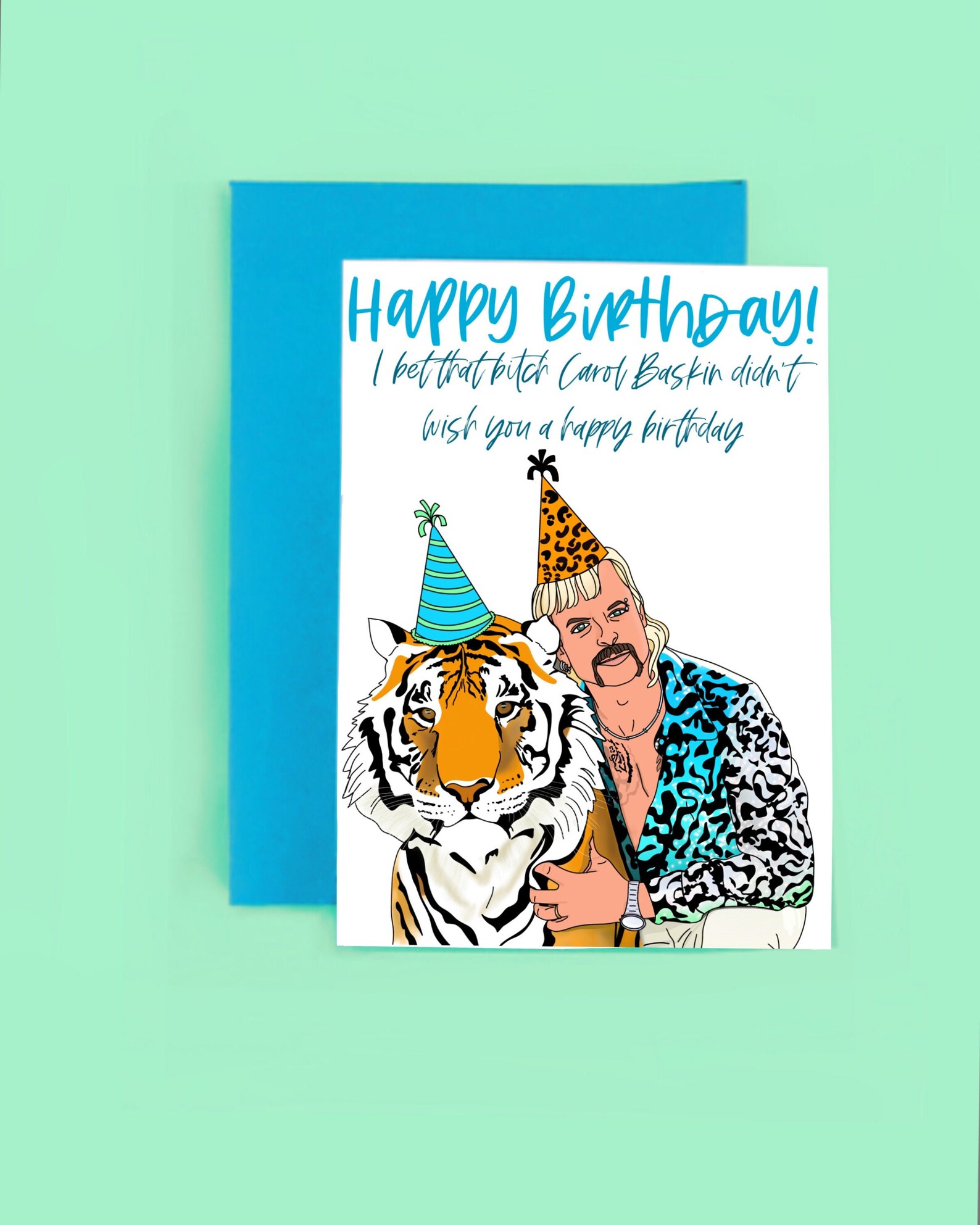 Joe Exotic Happy Birthday Card | Etsy