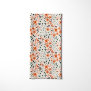 Forest Botanical Peach Floral Neck Gaiter, Winter Ski Buff - Etsy