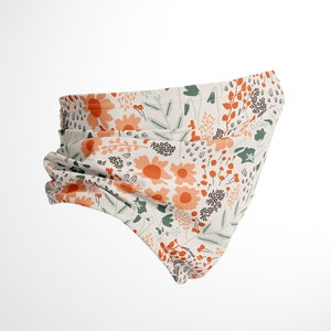 Forest Botanical Peach Floral Neck Gaiter, Winter Ski Buff - Etsy