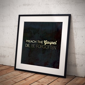 Printable Scripture Artwork - Missions Quote - Square Print - Gospel ...